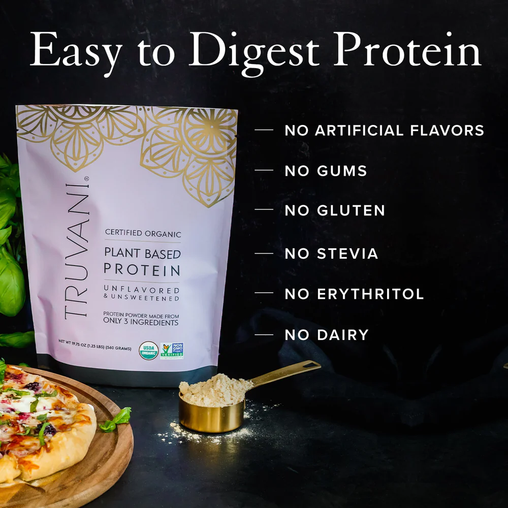 Truvani Plant Based Protein - Unflavored | gethealthy