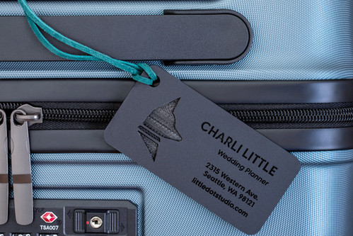 Rectangle (L) Acrylic Tag - Matte Black - G1 | Little Dot Studio