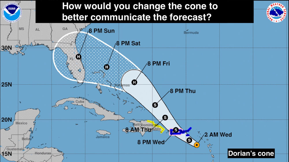 Reimagining the hurricane forecast cone – and you can help