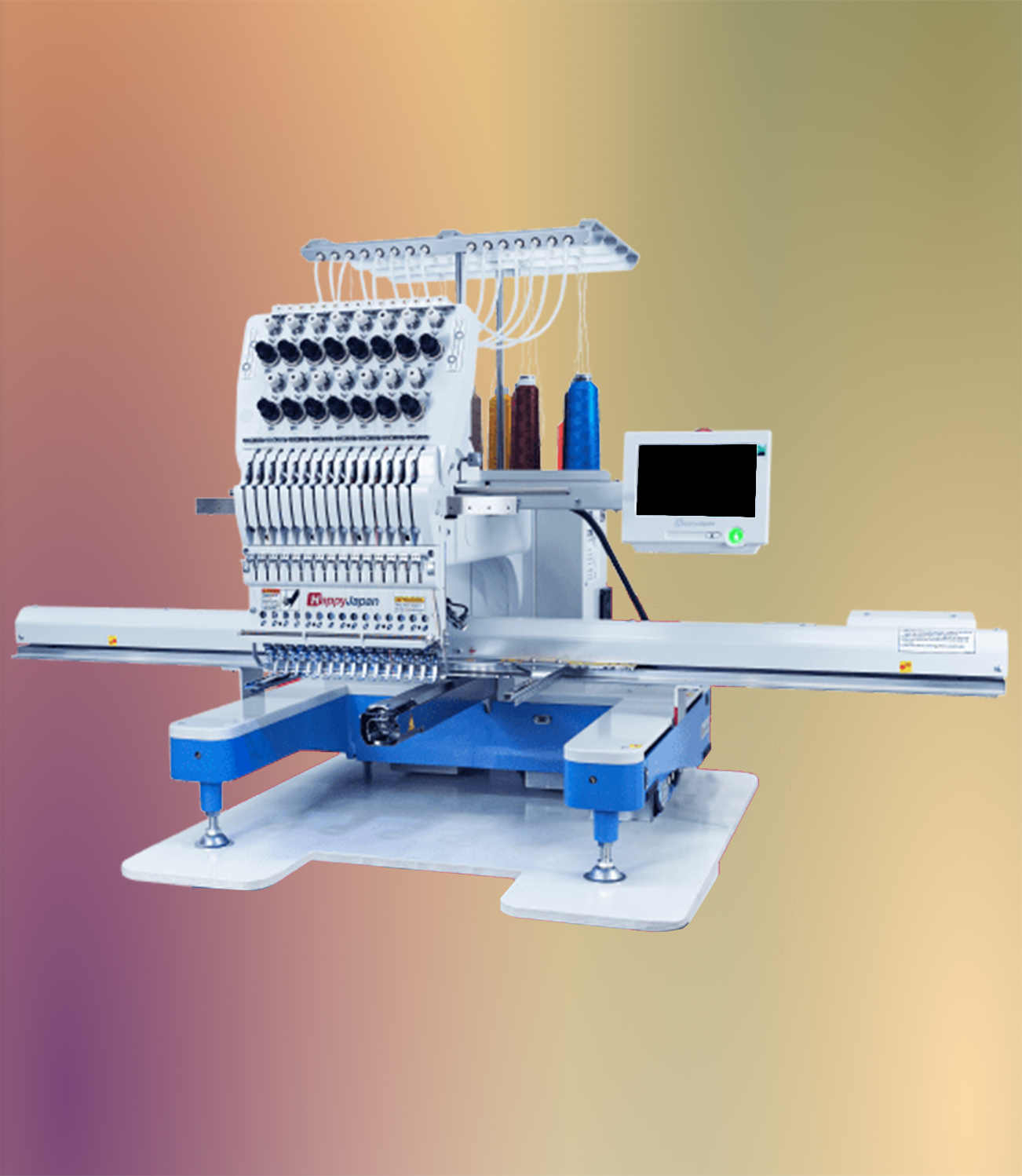 Happy Japan HCD3E & HCD3X Embroidery Machine | Commercial Embroidery