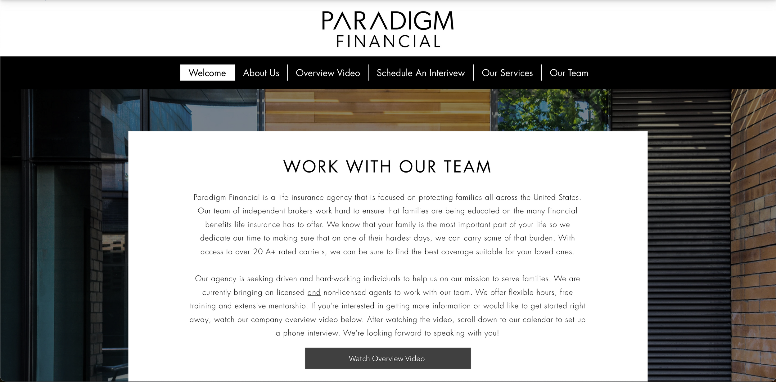 Welcome | Paradigm Financial