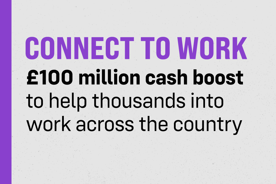 £100 Million Taxpayer Funded Boost to Help Thousands into Work Across ...