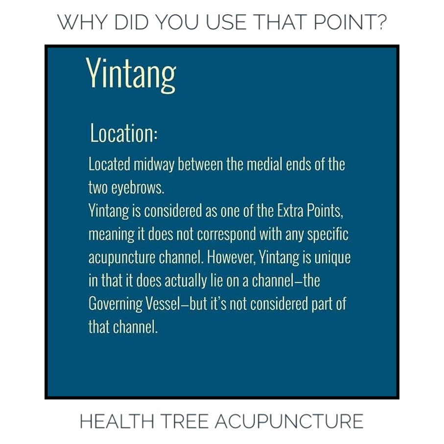 Yintang - Why Did You Use That Point?