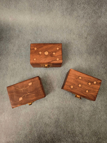 Wooden Ring Box - Single Piece ( Mixed Design ) | Home Krafter