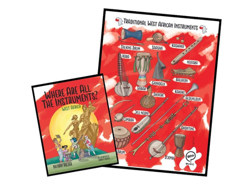 Instruments of West Africa Book + Poster | Nate Holder Music