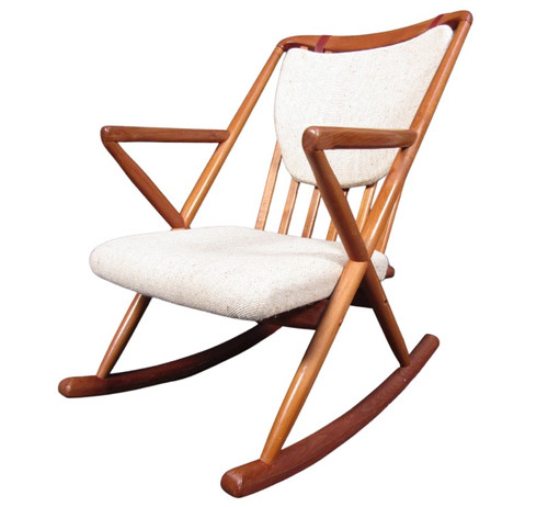 Vintage Danish Rocking Chair in the Style of Benny Linden | Horseman ...