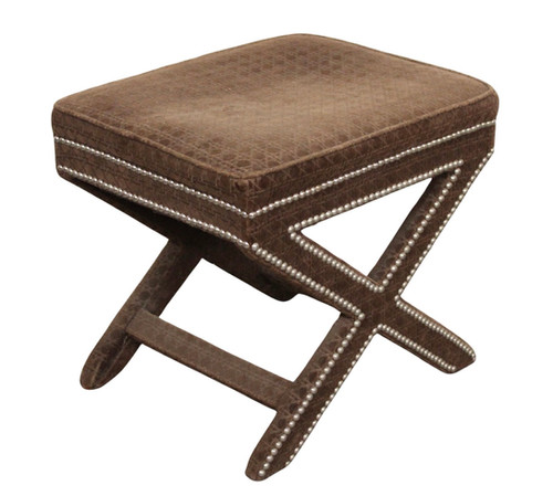 Mid-Century Cross Leg Stool | Horseman Antiques