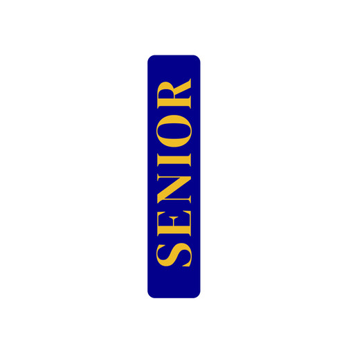 Life-Sized Floor Decor - Senior - Block Font (Custom Colors) | 601 Printing