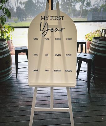 MY FIRST YEAR SIGN & STAND | Ultimate Event Hire