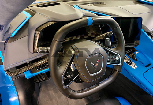 AGM C8 Corvette Carbon Fiber Dash Trim Kit | AG Motorsports