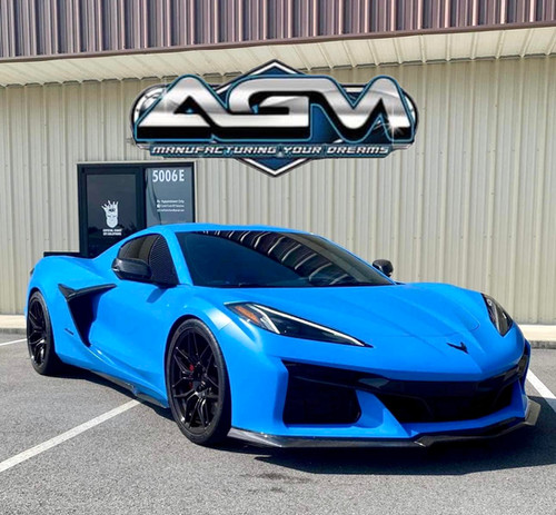 AGM C8 Corvette Z06 Front Splitter (Visible Carbon/Painted) WITHOUT ...