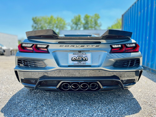 AGM C8 Corvette Z06/ERay/ZR1 Visible Carbon Fiber Lo-Pro Spoiler w ...