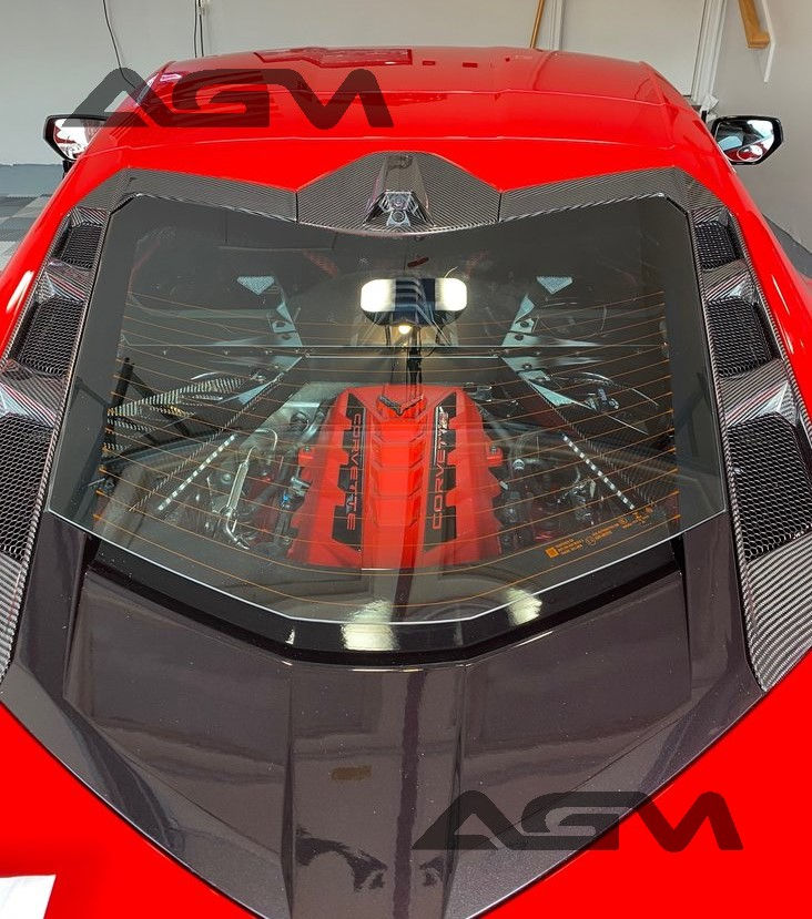 AGM C8 Corvette Carbon Fiber Rear Camera Cover | AGMotorsports
