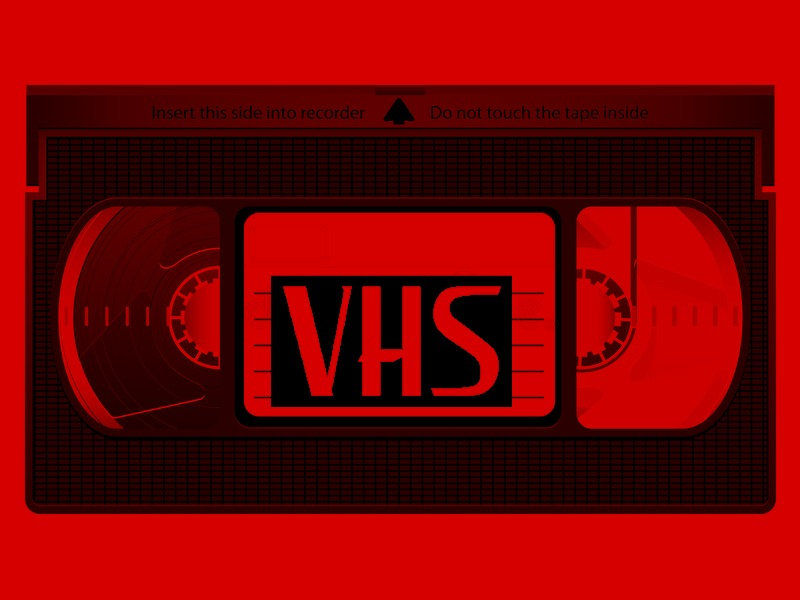Red VHS Tape