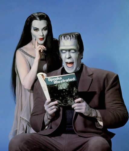 The Munsters : Lily & Herman Munster/Sports illustrated Poster | Vinyl ...