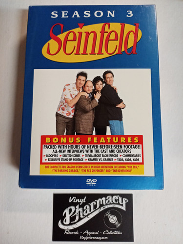 Seinfeld Season 3 (1991-1992) Jerry Seinfeld/Jason Alexander Sealed DVD ...