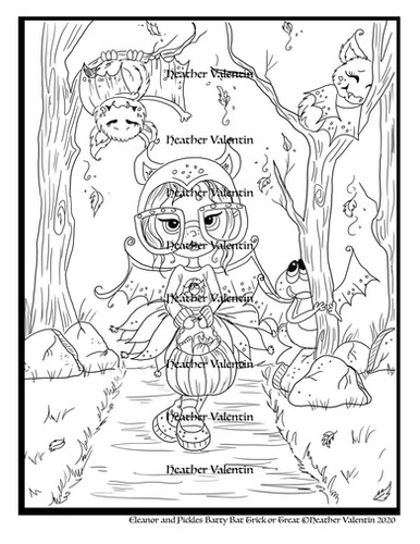 Eleanor and Pickles Batty Bat Trick or Treat | ColourofLove