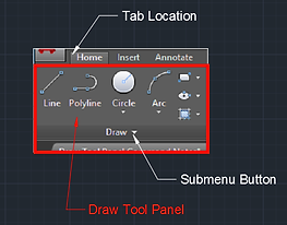 Draw Tool Panel | drafting1