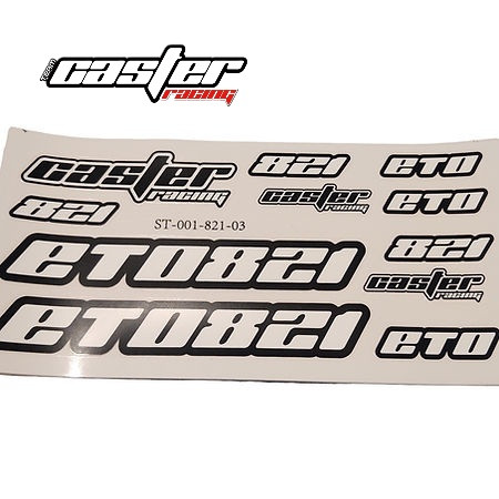 ETO821 Sticker Sheet | Caster Racing USA