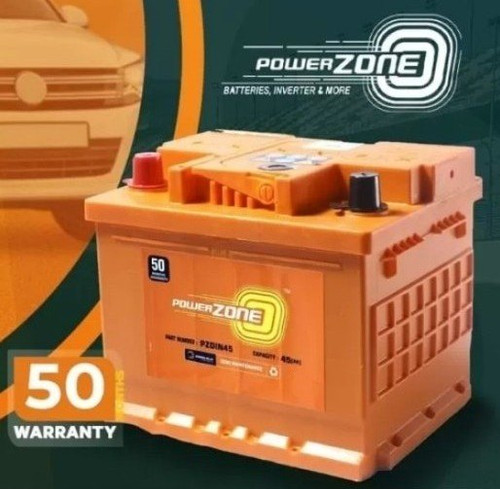Buy Reliable POWERZONE DIN45 Car Battery Online