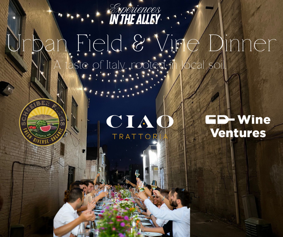 Experiences in the Alley: Urban Field & Vine Dinner | Ciao Down, LLC