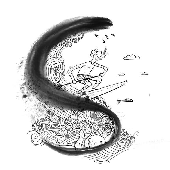 Laurent Pinabel illustrations: Poetry, humour and cynicism