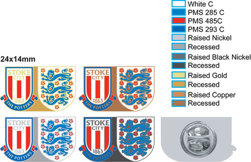 Stoke City FC & England | FOOTBALL-PINS-BADGES