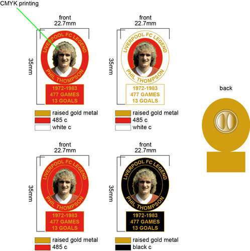 Liverpool FC Legends Series - Phil Thompson | FOOTBALL-PINS-BADGES