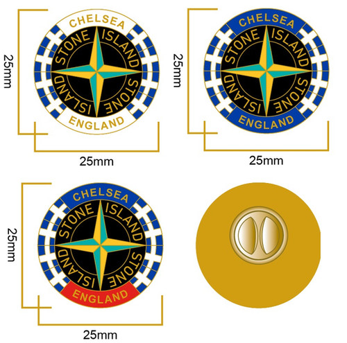 CHELSEA FC - STONE ISLAND - STONE ISLAND | FOOTBALL-PINS-BADGES