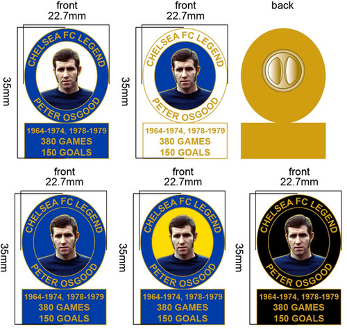 Chelsea FC Legends Series - Peter Osgood | FOOTBALL-PINS-BADGES
