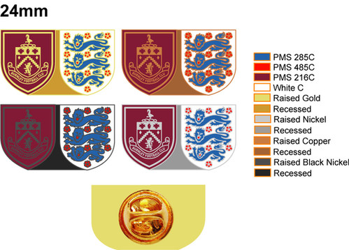 Burnley FC & England | FOOTBALL-PINS-BADGES