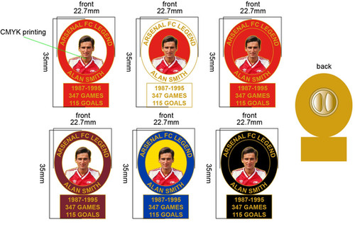 Arsenal FC Legends Series - Alan Smith | FOOTBALL-PINS-BADGES