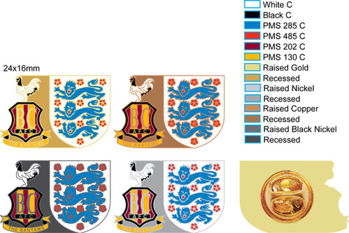 Bradford City AFC & England | FOOTBALL-PINS-BADGES