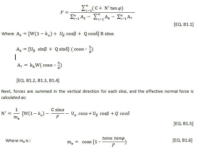 Slope Stability Analysis - Method of Slices