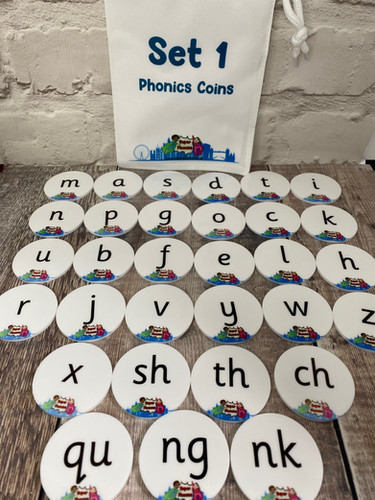 Set 1 Phonics Coins | Super Phonics