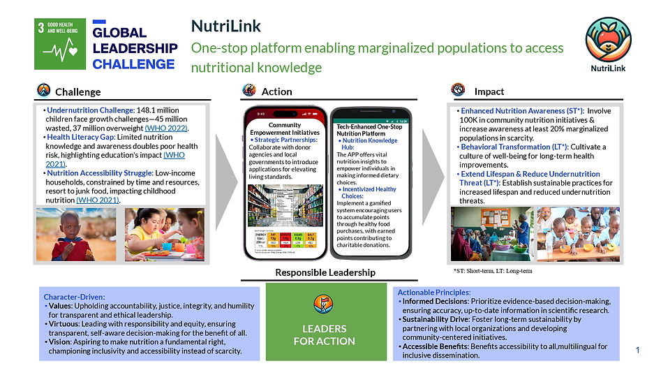 NutriLink:One-stop platform enabling marginalized population