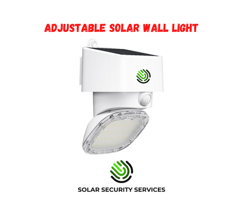 Solar wall light with movable light | Solar Security