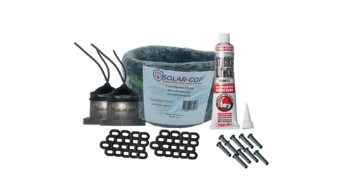 2 Rows 10 panels each complete kit (10 - 20 Panels) | Solar-Cop