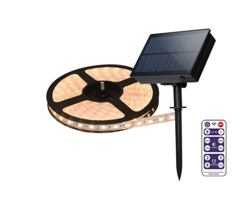 Solar light strip 5m RGB with remote | Solar Security