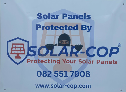 Solar-Cop warning sign board | Solar-Cop
