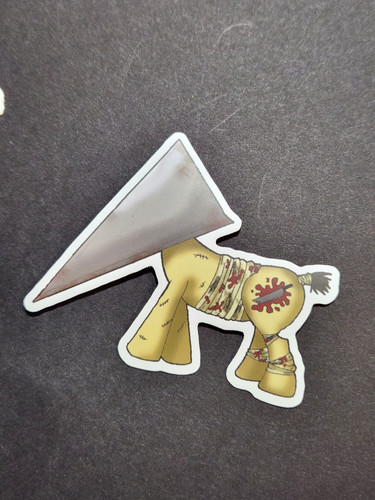 Vinyl Sticker- MLP Parody Pyramid Head Silent HIll | Misty Figs Gift Shop