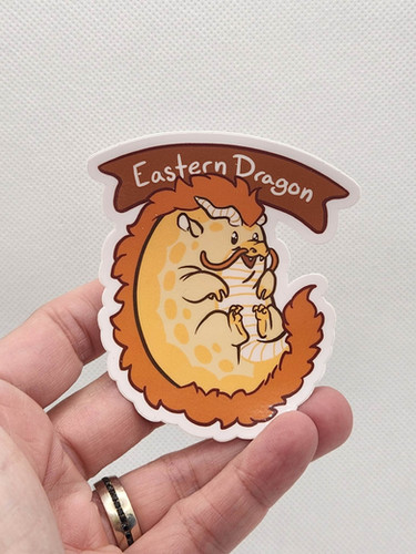 Vinyl Sticker - Cryptid Eastern Dragon Bean Monsters - 3" waterproof ...