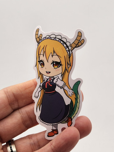 Vinyl Sticker - Miss Kobayashi's Dragon Maid Tohru | Misty Figs Gift Shop