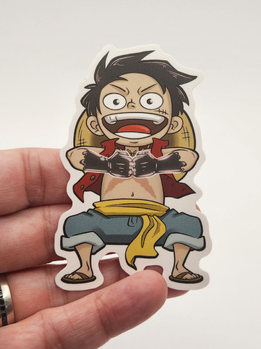 Vinyl Sticker - One Piece Straw hat Pirates Monkey D Luffy | Misty Figs ...