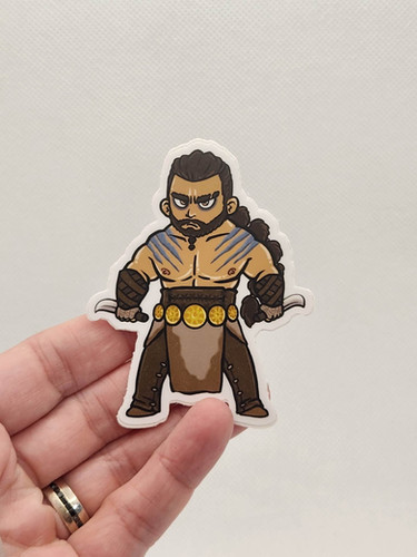Vinyl Sticker - GoT Khal Drogo - 3" waterproof | Misty Figs Gift Shop