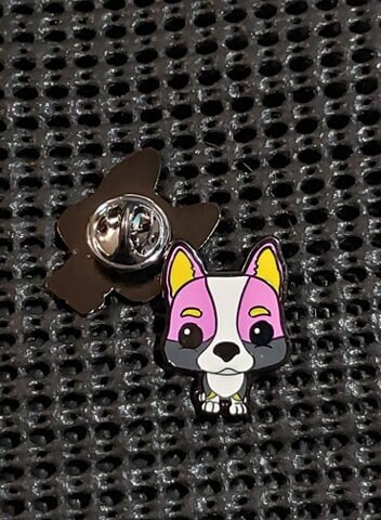 Non Binary Pride Corgis Enamel Pin LGBTQIA | Misty Figs Gift Shop
