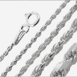 925 Sterling Silver Rope Chain | AI925