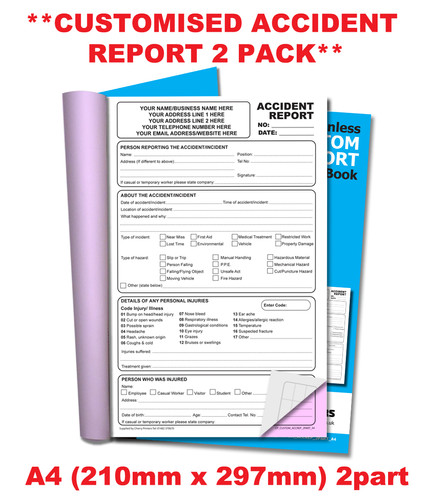 NCR *CUSTOM* Delivery Note Duplicate Book A4 Packs | Cherry printers