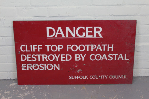 Coastal Erosion Danger Signage | Robinscroft