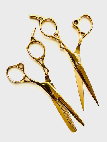 KUDO GOLD SHEARS AND THINNING SHEARS SET | ME Hair Care